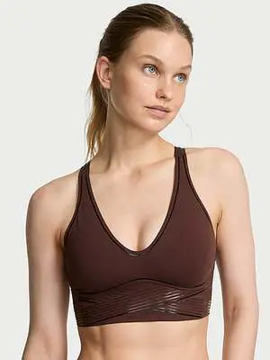 Victoria's Secret Vsx Elevate™ Refined Contours Plunge Bra - Brown