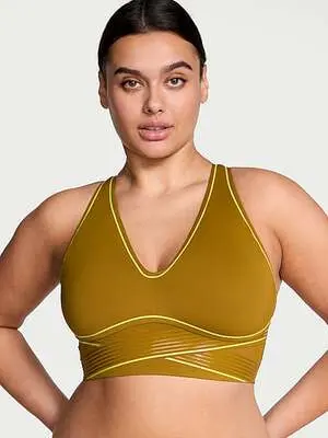 Victoria's Secret Vsx Elevate™ Refined Contours Plunge Bra - Green
