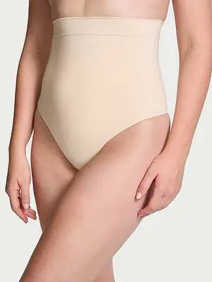 Victoria's Secret Shapewear Victoria Seamlessshaping™ High-waist Thong Panty - Beige