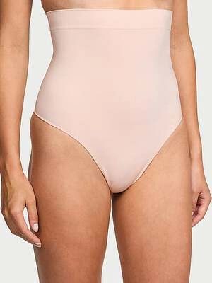 Victoria's Secret Shapewear Victoria Seamlessshaping™ High-waist Thong Panty - Beige