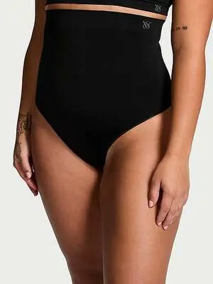 Victoria's Secret Shapewear Victoria Seamlessshaping™ High-waist Thong Panty - Black