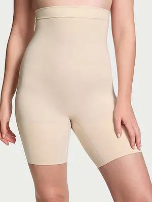 Victoria's Secret Shapewear Victoria Seamlessshaping™ Mid-thigh Shorts - Beige
