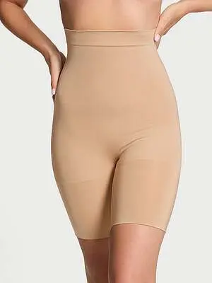 Victoria's Secret Shapewear Victoria Seamlessshaping™ Mid-thigh Shorts - Beige