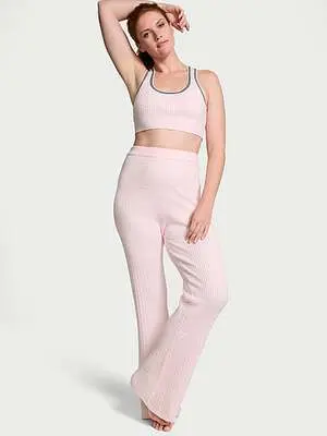 Victoria's Secret Luxe Cable-knit Flare Lounge Pants