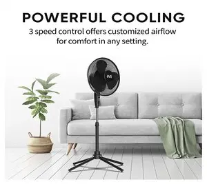 Evo 16' Powerful Cooling Aromatherapy Fan W/ Os Illation