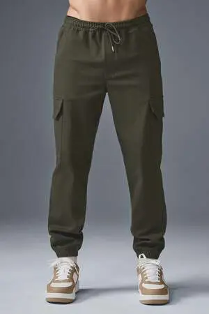 Alo Yoga Edition Sueded Jogger Pants - Stealth Green