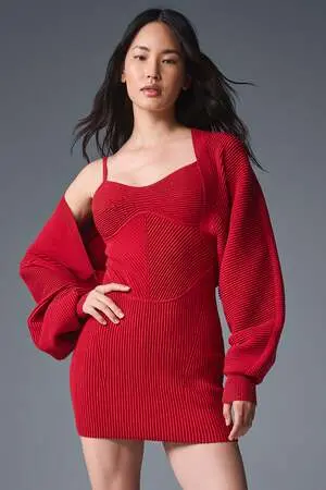 alo yoga red dress ALO