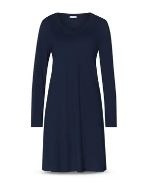 Hanro Sleep & Lounge Nightgown - Deep Navy