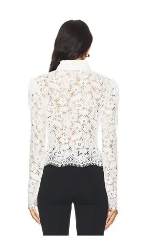 SAU LEE Roberta Lace Top