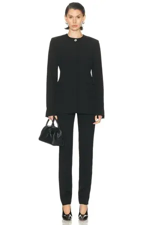 TOTEME Collarless Evening Jacket - Black