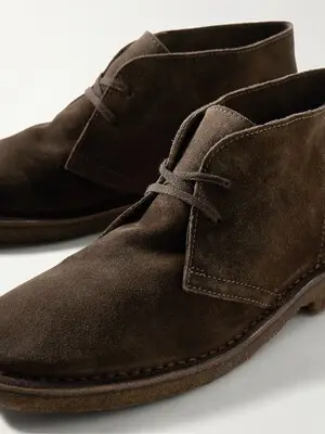 DRAKE'S Clifford Suede Desert Boots - Brown