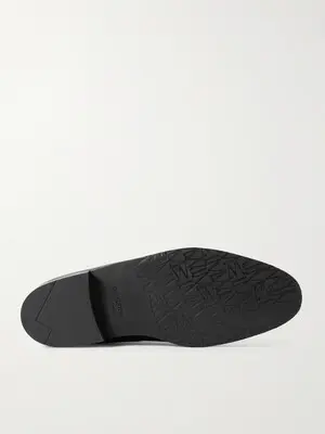 J.M. WESTON Leather Chelsea Boots - Black