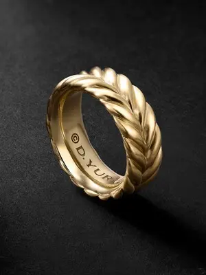 David Yurman 18-karat Chevron Ring - Gold