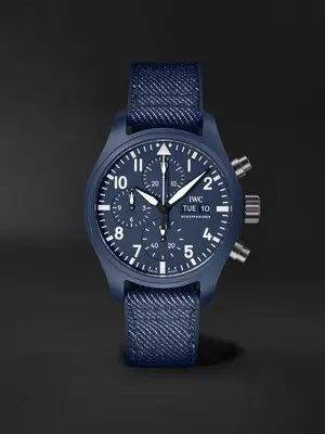 IWC SCHAFFHAUSEN Pilot’s Top Gun Oceana Automatic Chronograph 41.9mm Watch - Blue