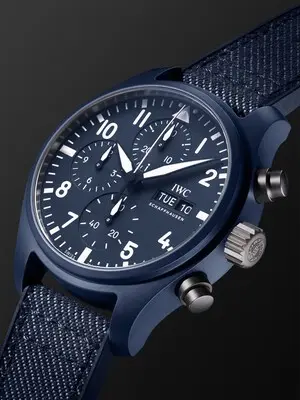 IWC SCHAFFHAUSEN Pilot’s Top Gun Oceana Automatic Chronograph 41.9mm Watch - Blue