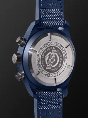 IWC SCHAFFHAUSEN Pilot’s Top Gun Oceana Automatic Chronograph 41.9mm Watch - Blue