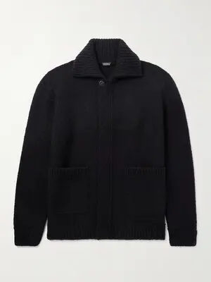 Zegna Brushed-knit Field Jacket