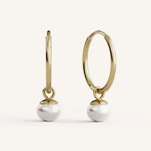Olive Ave Jewelry Endless Pearl Hoops
