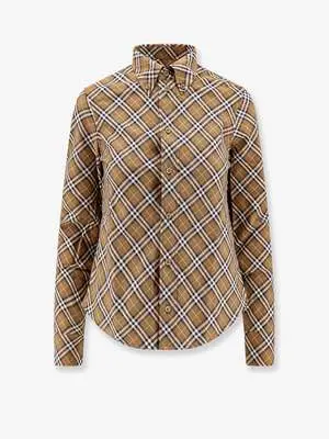 Burberry Organic Cotton Check Print Shirt