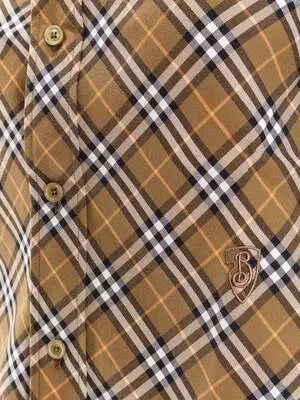 Burberry Organic Cotton Check Print Shirt