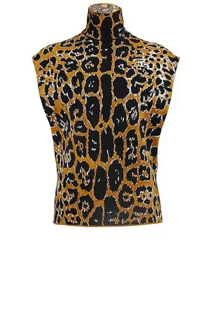 Alaïa Leopard Jacquard Top