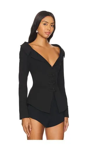SAU LEE Nicola Top - Black