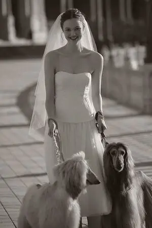 Bhldn Lilly Fingertip Veil