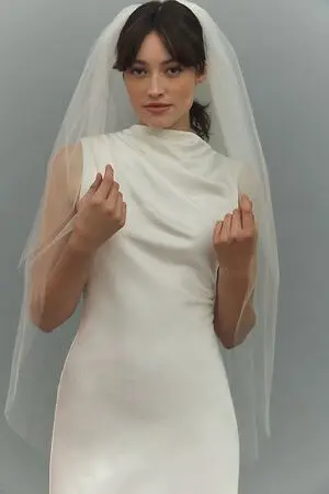 Bhldn Lilly Fingertip Veil
