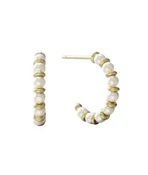 Olive Ave Jewelry Pearl Hoops