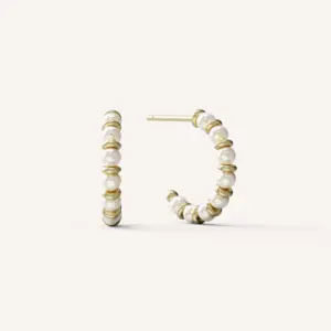 Olive Ave Jewelry Pearl Hoops