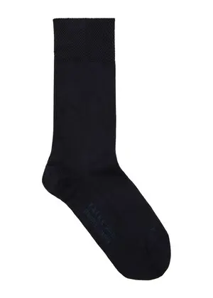 Falke Sensitive London Cotton-Blend Socks Navy