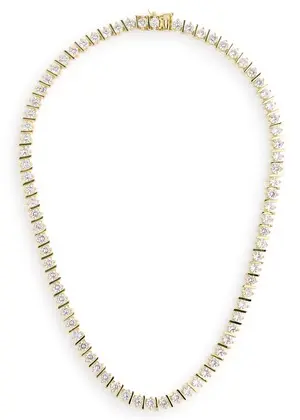 CZ BY KENNETH JAY LANE Crystal-embellished Tennis Necklace