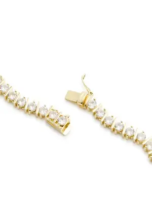 CZ BY KENNETH JAY LANE Crystal-embellished Tennis Necklace