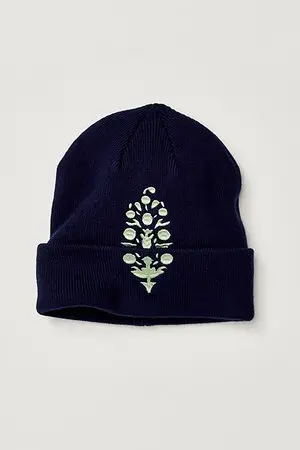 Free People Movement Iconic Butti Beanie Navy/mint