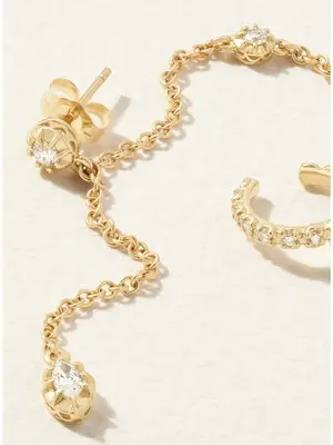 Jacquie Aiche Sophia Diamond And 14-karat Single Earring