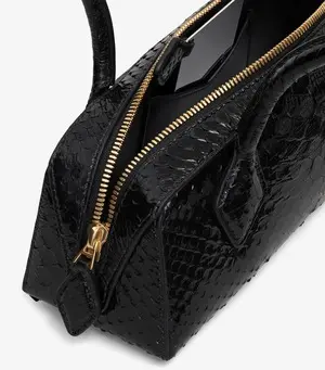 Alaïa Le Teckel Snakeskin Shoulder Bag - Black