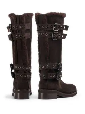 LE SILLA Harley Buckled Knee-high Boots