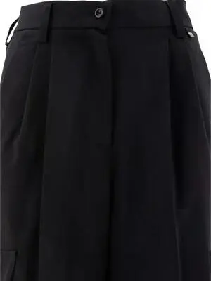 Herno Pleat-detail Cargo Trousers - Black