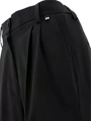 Herno Pleat-detail Cargo Trousers - Black
