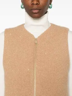 Fabiana Filippi Sequin-embellished Gilet - Neutrals