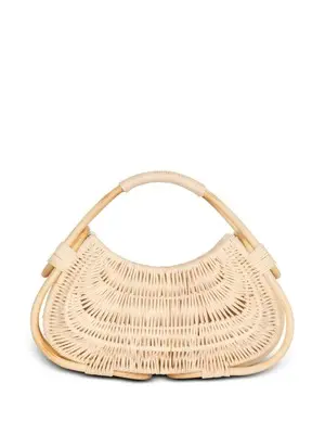 Balmain Jolie Madame Medium Wicker Basket Tote