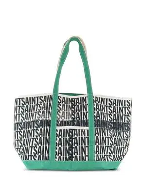 SAINT MXXXXXX Logo-print Tote Bag - White