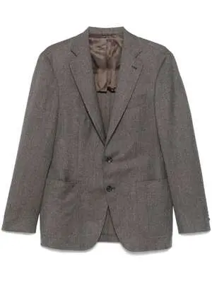 Canali Mélange-effect Blazer