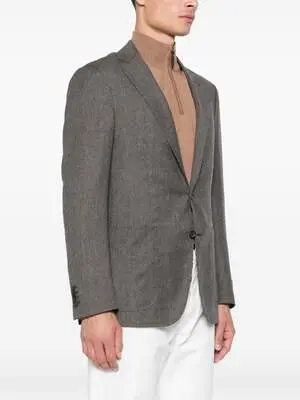 Canali Mélange-effect Blazer