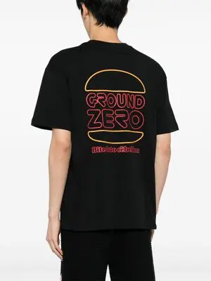 GROUND ZERO Logo-print Cotton T-shirt