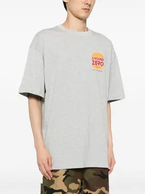 GROUND ZERO Logo-print Cotton T-shirt