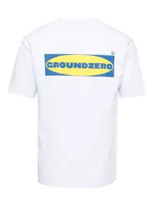 GROUND ZERO Logo-print Cotton T-shirt - White