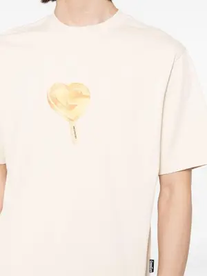 GROUND ZERO Logo-print Cotton T-shirt - Neutrals
