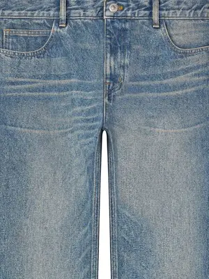 COURREGES Low-rise Straight-leg Jeans - Blue