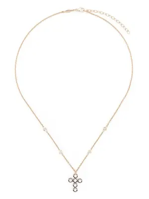 Jacquie Aiche 14kt Yellow Sophia Diamond Pendant Necklace - Gold